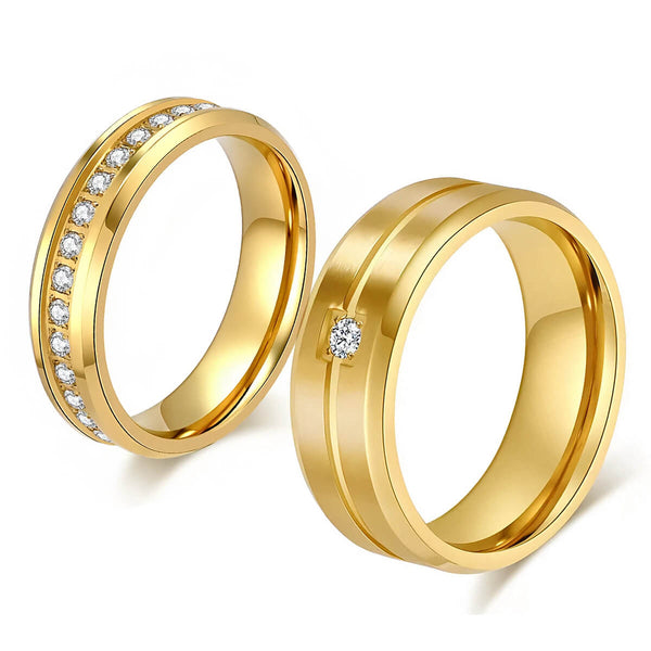 Endless Love Couple Rings Custom Wedding Bands for Women and Men ...