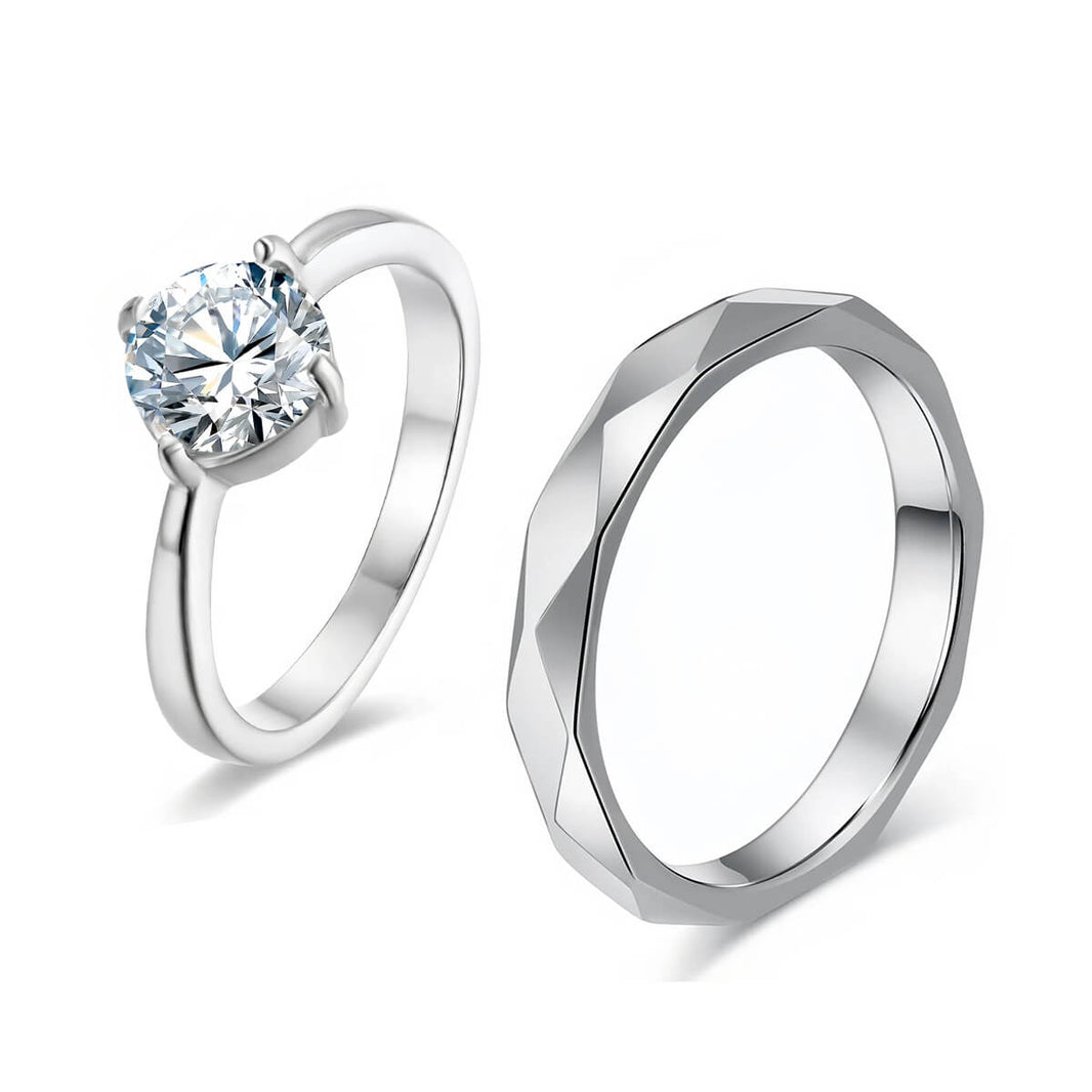 Couple Rings - Personalized Matching Promise Rings For Her & His ...