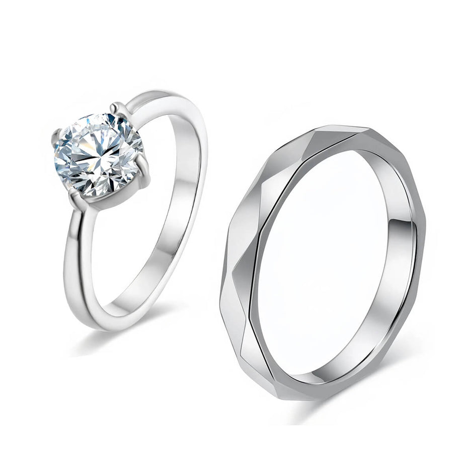 Couple Rings - Personalized Matching Promise Rings For Her & His ...