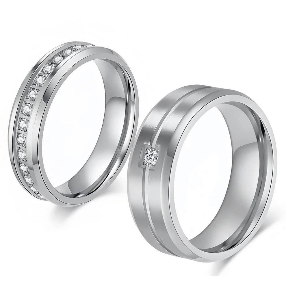 Endless Love Couple Rings Custom Wedding Bands for Women and Men ...